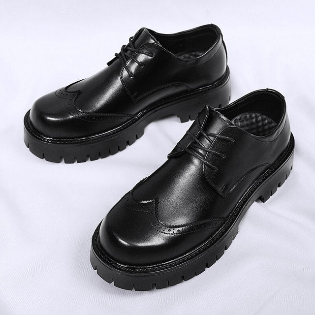 Bukchon Chunky Sole Lace-Up Brogues | Streets of Seoul | Men's Korean ...