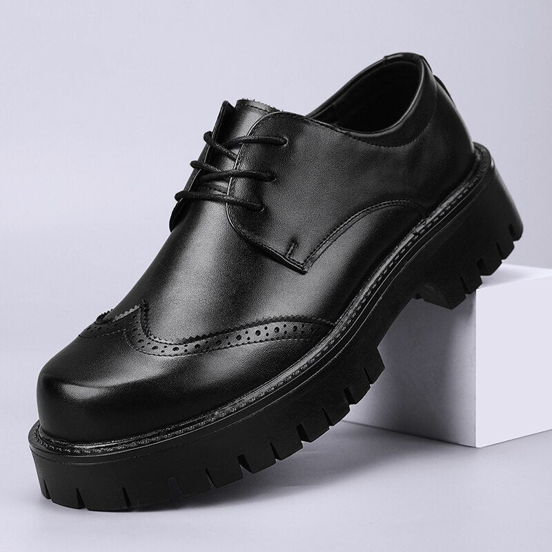 Bukchon Chunky Sole Lace-Up Brogues | Streets of Seoul | Men's Korean ...