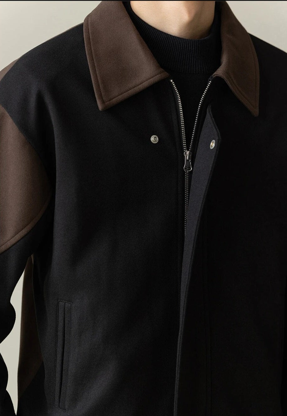 Colour Block Minimal Jacket | Streets of Seoul | Men's Korean Style Fashion