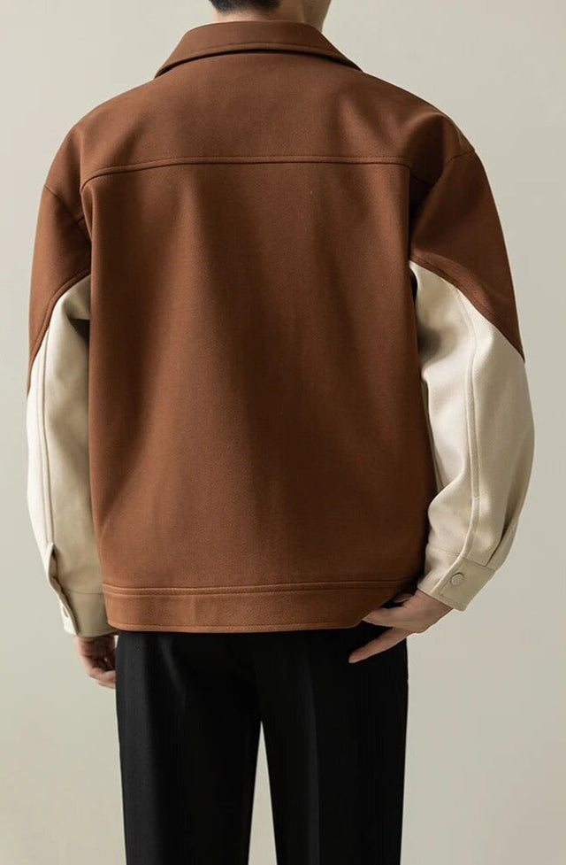 Colour Block Minimal Jacket | Streets of Seoul | Men's Korean Style Fashion