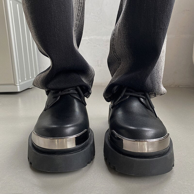 Gugi Metal Plate Derby Shoes | Streets of Seoul | Men's Korean Style ...