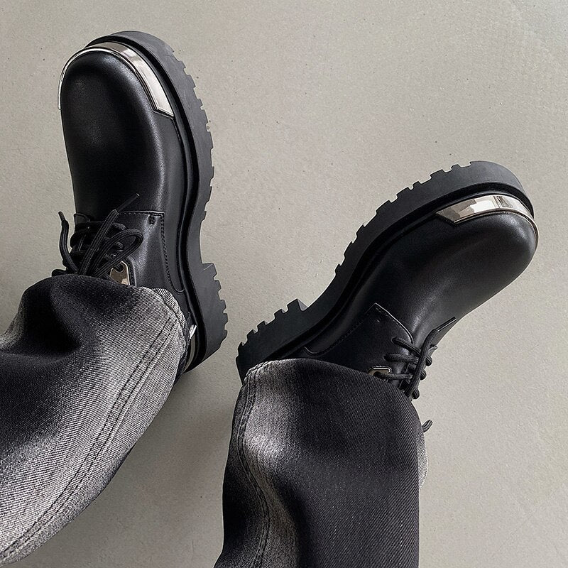 Gugi Metal Plate Derby Shoes | Streets of Seoul | Men's Korean Style ...