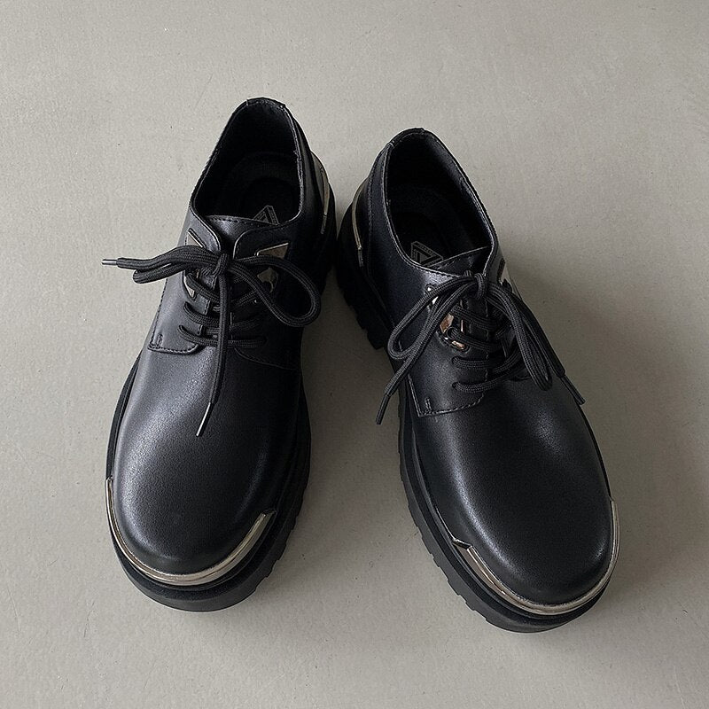 Gugi Metal Plate Derby Shoes | Streets of Seoul | Men's Korean Style ...