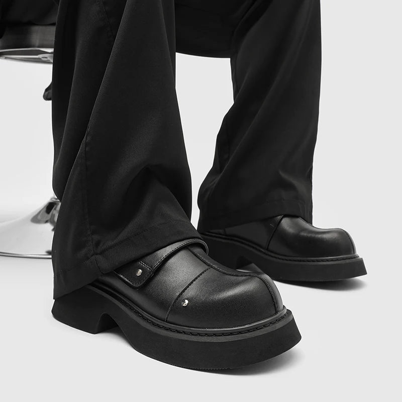 Chunky Platform Derby Shoes for Men | Streets of Seoul