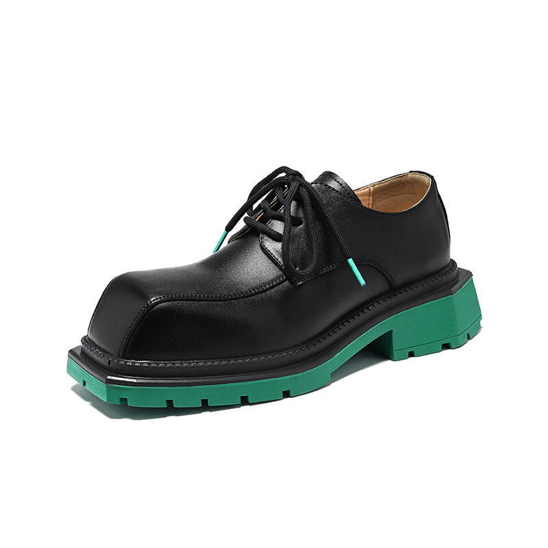 Oksu Contrast Sole Square Toe Shoes | Streets of Seoul | Men's Korean ...