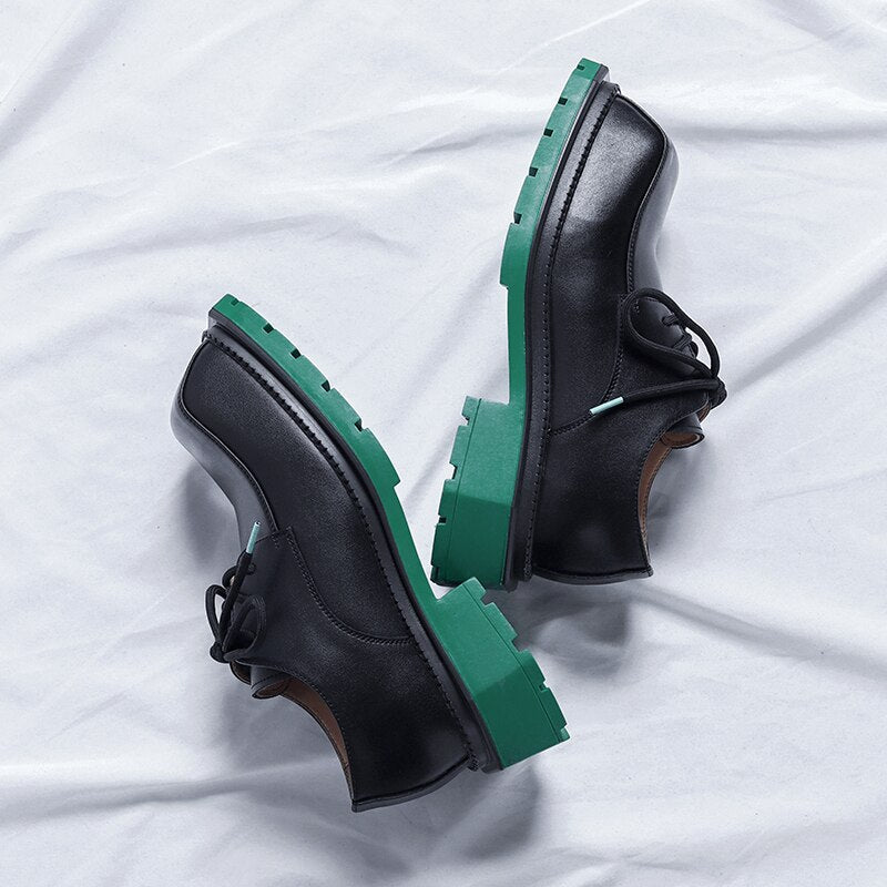 Oksu Contrast Sole Square Toe Shoes | Streets of Seoul | Men's Korean ...