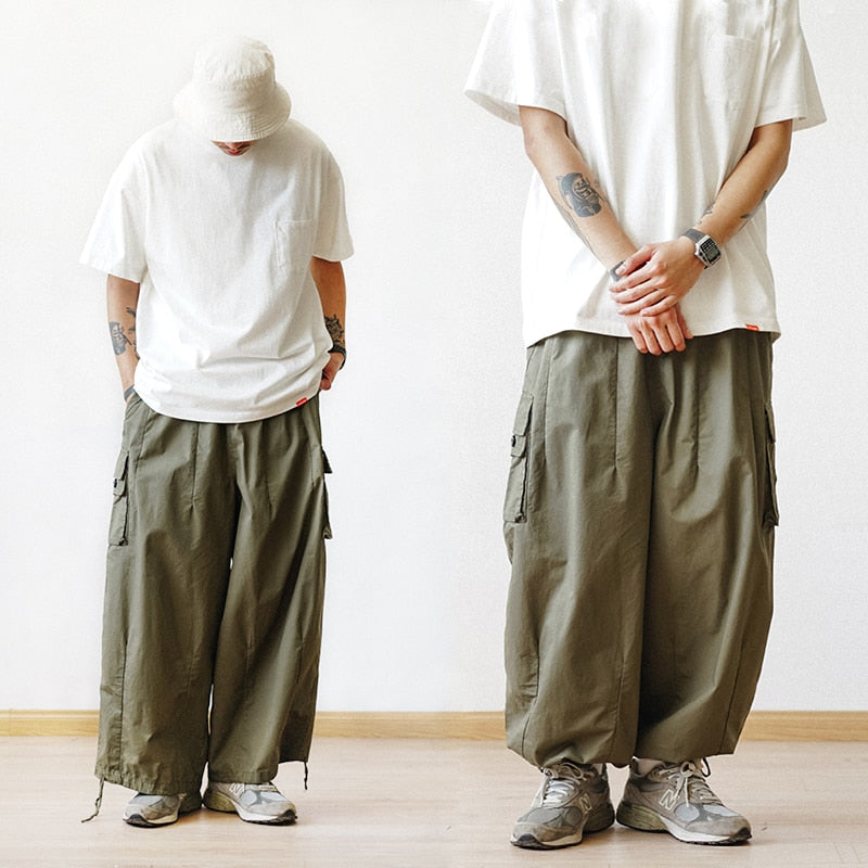 Parachute Style Cargo Pants | Streets of Seoul | Men's Korean Style Fashion