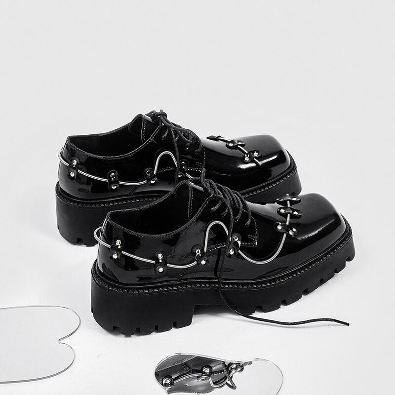 Sangdo Square Toe Wired Chunky Shoes | Streets of Seoul | Men's Korean Style Fashion ...