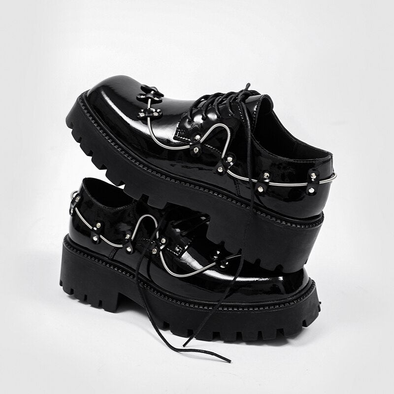 Sangdo Square Toe Wired Chunky Shoes | Streets of Seoul | Men's Korean Style Fashion ...