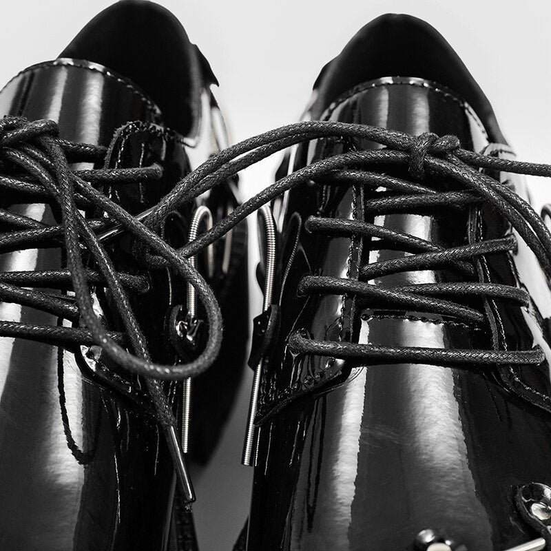 Sangdo Square Toe Wired Chunky Shoes | Streets of Seoul | Men's Korean Style Fashion ...