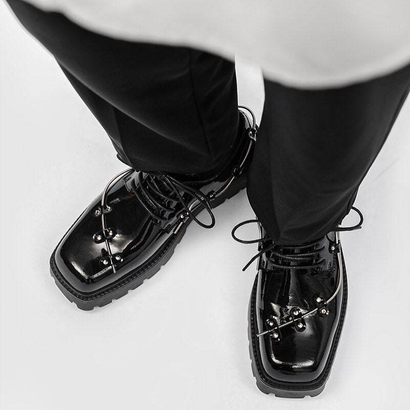 Sangdo Square Toe Wired Chunky Shoes | Streets of Seoul | Men's Korean Style Fashion ...