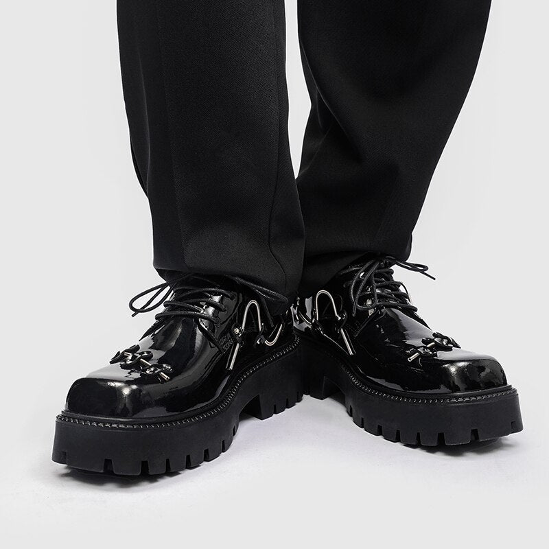 Sangdo Square Toe Wired Chunky Shoes | Streets of Seoul | Men's Korean Style Fashion ...